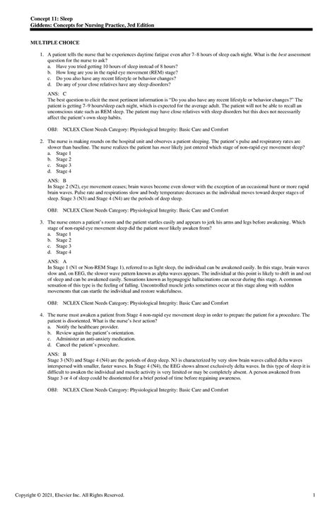 Exam View Chapter 11 2 None Copyright © 2021 Elsevier Inc All