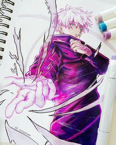 Gojo Satoru Hollow Purple Drawing