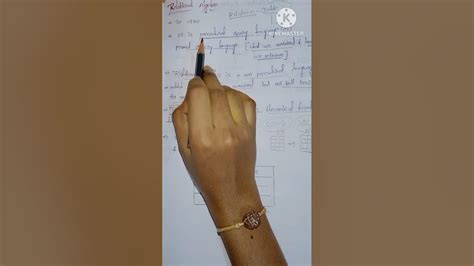 Relational Algebra And Types Database Management Systemdbms Jntuh R18 Telugu