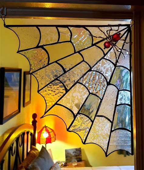 Stained Glass Spiderbeaded Spider Stained Glass Spider Stained Glass Paper Lamp