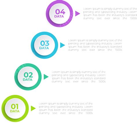 Infographics 프레젠테이션 및 차트 단계 또는 프로세스 옵션 번호 워크 플로 템플릿 디자인 요소 4 순서 워크 플로우 옵션 Png 일러스트 및 벡터 에 대한