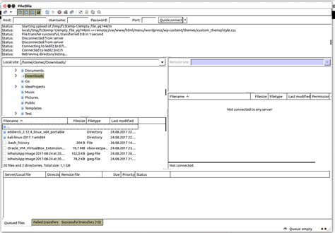 Sftp Filezilla Connections Tab On Ubuntu Ask Ubuntu