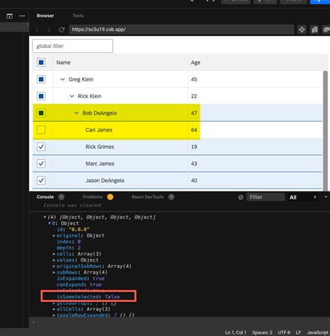 Sap Analytical Table Onselectionchange Gives Wrong Data Issue