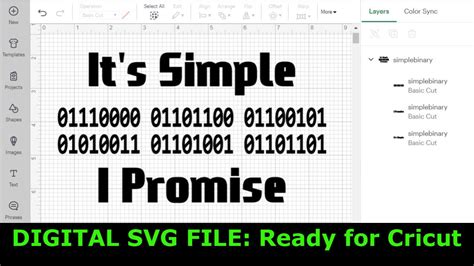 Simple Binary Svg Computer Programming Joke For Cricut Etsy