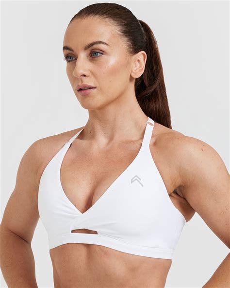 White Low Impact Sports Bra Oner Active Us
