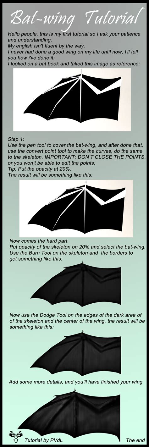 Tutorial Bat Wing By Pvdl On Deviantart