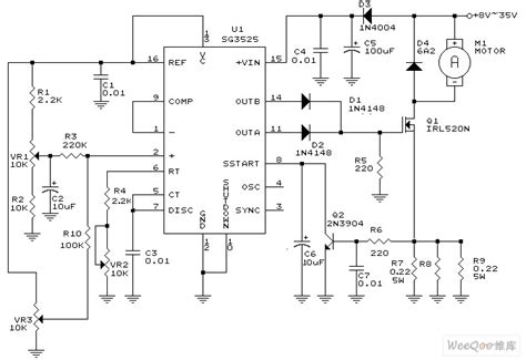 Sg3525 Dc Motor Driver Circuit Basic Circuit Circuit Diagram