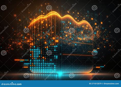 Futuristic Big Data Visualization Concept Visual Information Complexity Generative Ai Stock