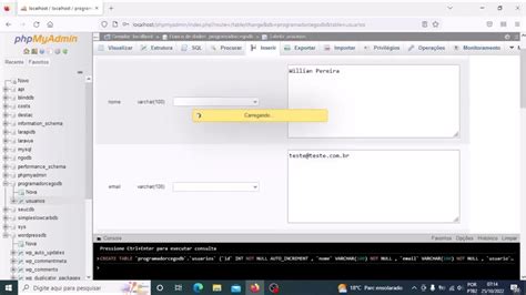 Php Módulo 4 Aula 06 Inserindo Dados Na Tabela No Phpmyadmin Youtube