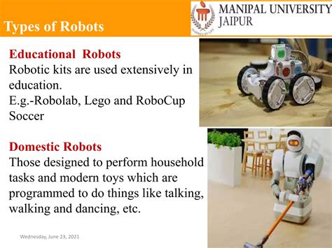 Introduction To Robotics Pptx Robotics Technology And Computing