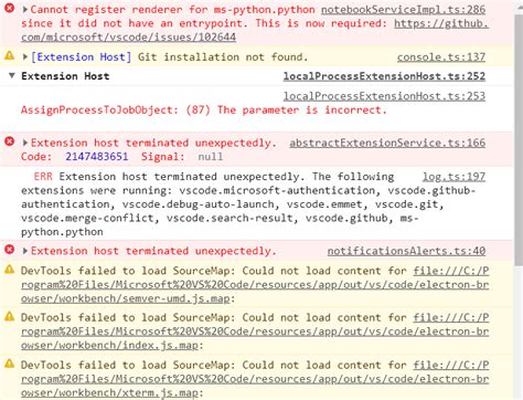 Extension Host Terminated Unexpectedly · Issue 14010 · Microsoft