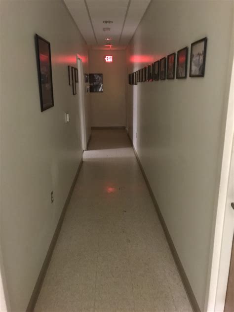 I Know Not To Trust Exit Sign But Theres A Light Coming From The Last Door In The Hall Someone