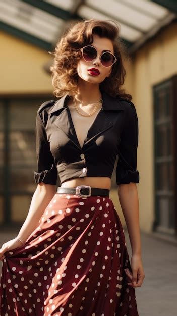 Pessoas Roupas De Moda 1950 No Estilo Do Icônico Rock And Roll Imagens