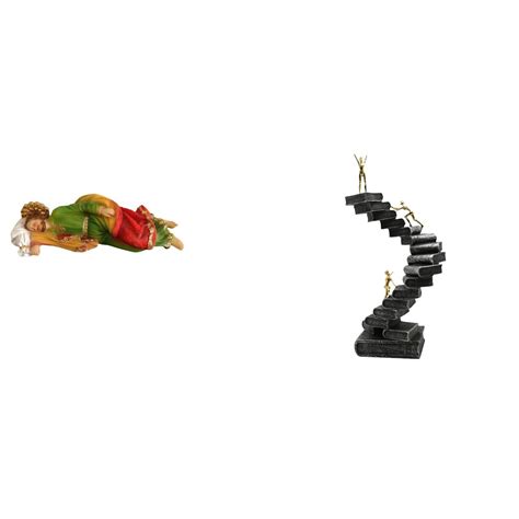 Coudartitie Resin Joseph Thinker Statue Abstract Decorative Figure For Desk Tabletop Shelf