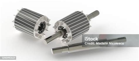 비동기 전기 모터를 위한 다람쥐 감금소 회전자 부속 3d 그림 0명에 대한 스톡 사진 및 기타 이미지 0명 3차원 형태 강철 Istock