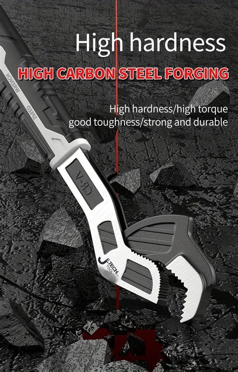 1pc 산업용 자동 잠금 정밀 내마모성 기어 렌치 다기능 파워 그립 파이프 렌치 쉬운 작동 범용 고경도 조절 Temu Republic Of Korea