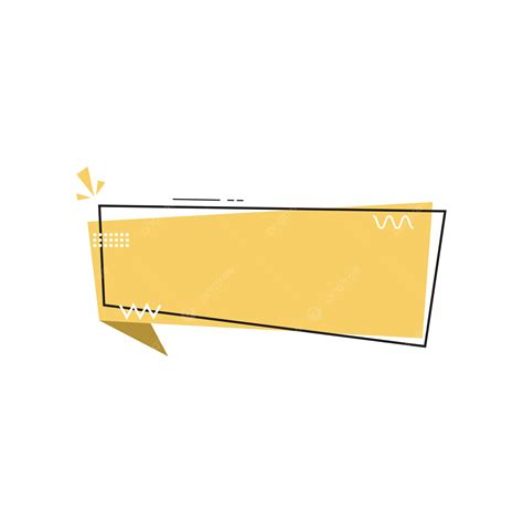 Abstract Yellow Banner For Sale Promotion And Business Textbox Vector