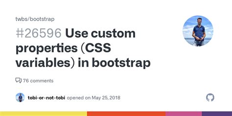 Use Custom Properties CSS Variables In Bootstrap Issue 26596 Twbs Bootstrap GitHub