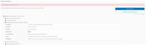 vcf 4 5 0 precheck fails with failed rotation workflows
