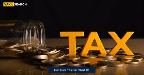 Can I File ITR Without CA Vakilsearch