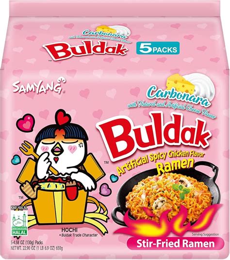 Buldak Carbonara Hot Chicken Flavor Ramen 700g Pink Mini India