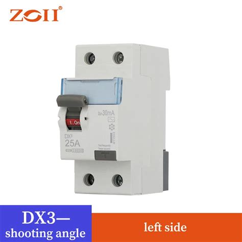 Dx3 Ac Residual Breakers Elcb Circuit Breakers Rccb 63a 2p4p 10ma 30ma Earth Leakage Elcb And Rccb