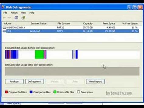 How To Defragment Your Hard Drive Windows XP YouTube