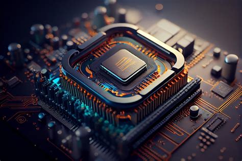 Premium Photo Abstract Circuit Cyberspace Design Created With Generative Ai Technology