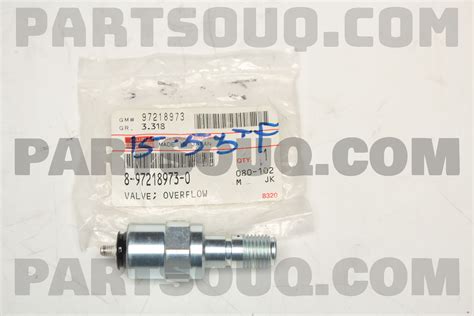 Valve Over Flow 8972189730 Isuzu Parts Partsouq
