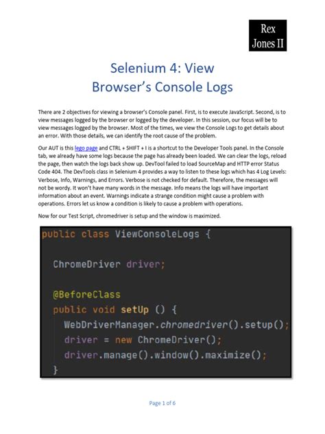 Transcript Doc View Browsers Console Logs Pdf Command Line