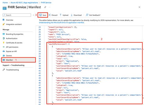 Azure Active Directory B2c를 사용하여 Azure Health Data Services의 Fhir 서비스에