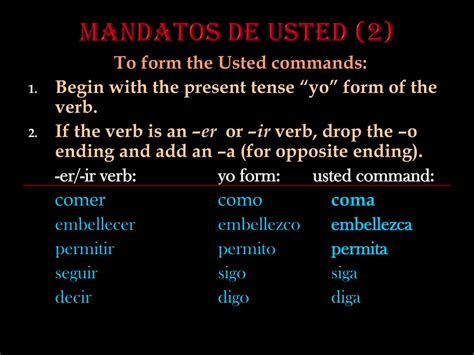 Ppt Los Mandatos Powerpoint Presentation Free Download Id 2213458