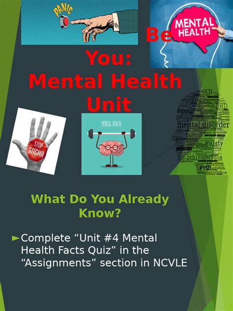 Unit 1 Mental Health Powerpoint Be You Pdf Mental Disorder Eating Disorder