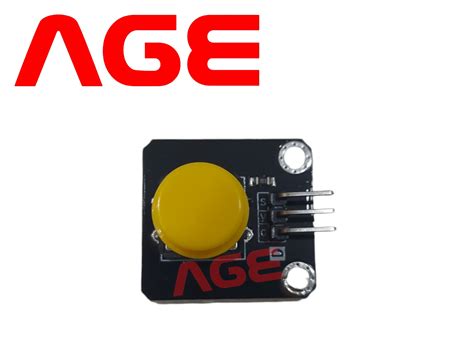 โมดูลสวิตช์กดติดปล่อยดับสีเหลือง Module Button Switch Module Yellow For Arduino Agebkk จำหน่าย