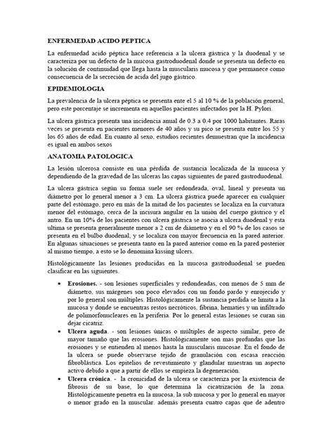Enfermedad Acido Peptica Descargar Gratis Pdf Estómago