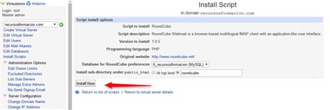 groupware utilizando roundcube