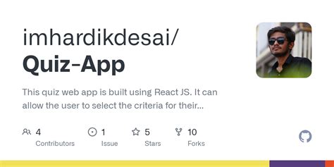 Github Imhardikdesai Quiz App This Quiz Web App Is Built Using React Js It Can Allow The