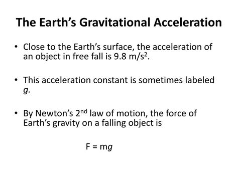 Ppt Falling Objects And Gravity Powerpoint Presentation Free