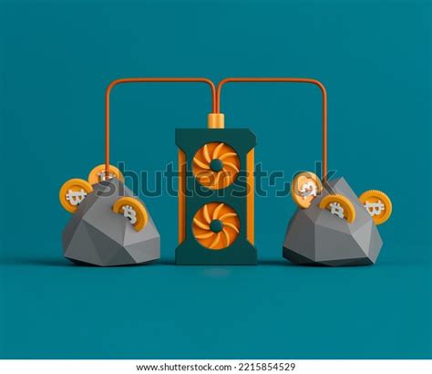 3d Rendering Concept Cryptocurrency Mining Computer Stock Illustration 2215854529 Shutterstock