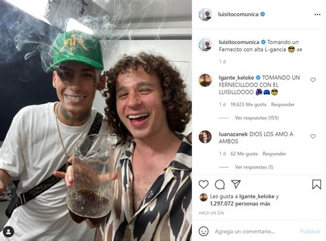 L Gante Y Luisito Comunica Se Juntaron A Tomar Fernet En Botella Partida