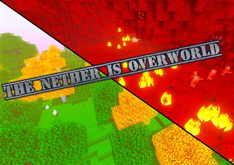 Overworld Is Nether Minecraft Data Pack