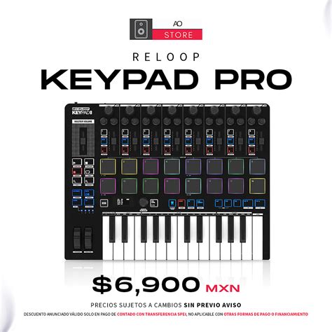 Reloop Keypad Pro Compact Teclado Midi