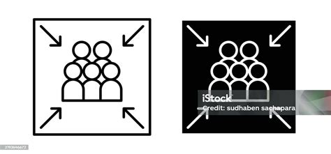 Assembly Point Icons Vector Pack Vector Illustrations Stock