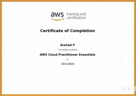 Aws Cloudcomputing Cloudpractitioner Techskills Continuouslearning… Arshad P