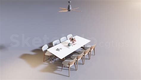 7877 Free Sketchup Dining Table Model Download Sketchup Models For