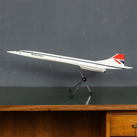 Large British Airways Concorde Model England C1976 — Pushkins