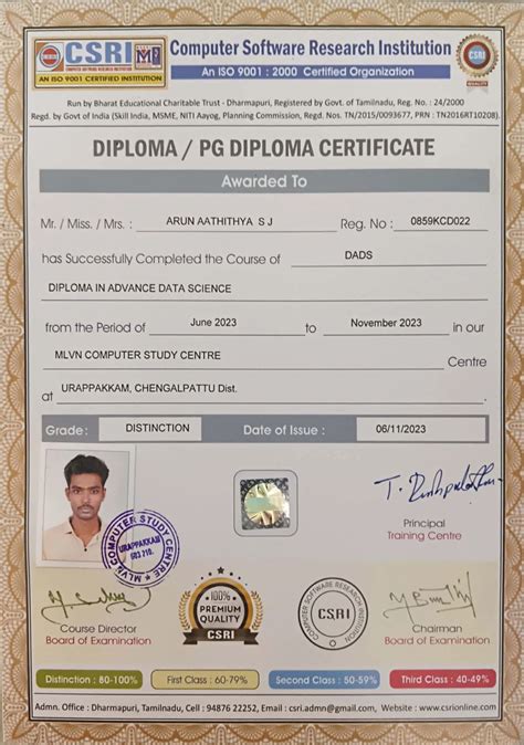 certification lifelonglearning professionalgrowth careerdevelopment arun aathithya s j