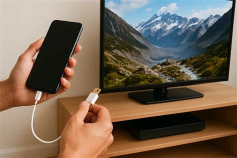 Cara Menyambungkan Hp Ke Tv Dengan Kabel Usb Biasa Praktis Tanpa Ribet Ion Network Blog