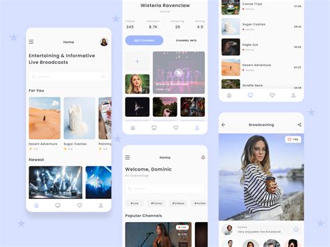 Live Streaming Mobile App Mobile App Ui Design Behance