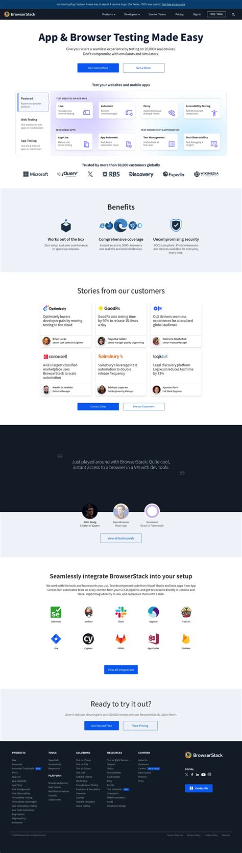Browserstack Cross Browser And App Testing Platform